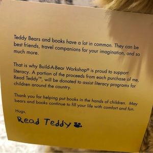 Build-A-Bear | Toys | Build A Bear Read Teddy Light Brown Shaggy Teddy ...